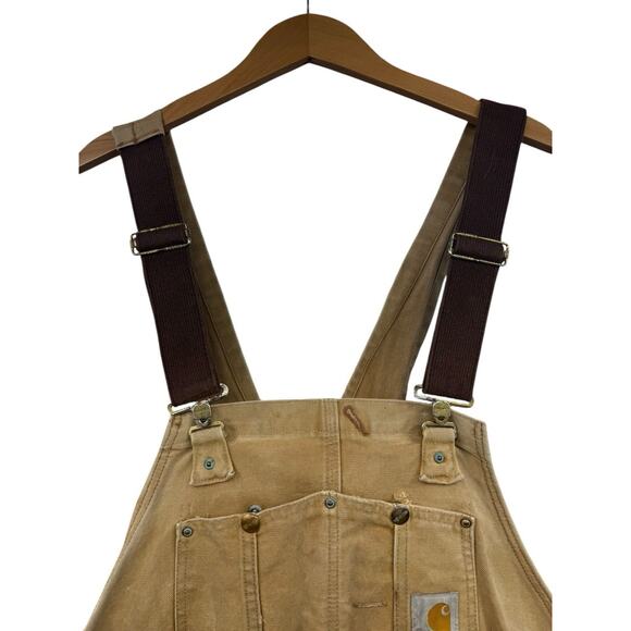Carhartt | Pants | Carhartt R3 Brown Arctic Quilt Lined Duck Bib ...